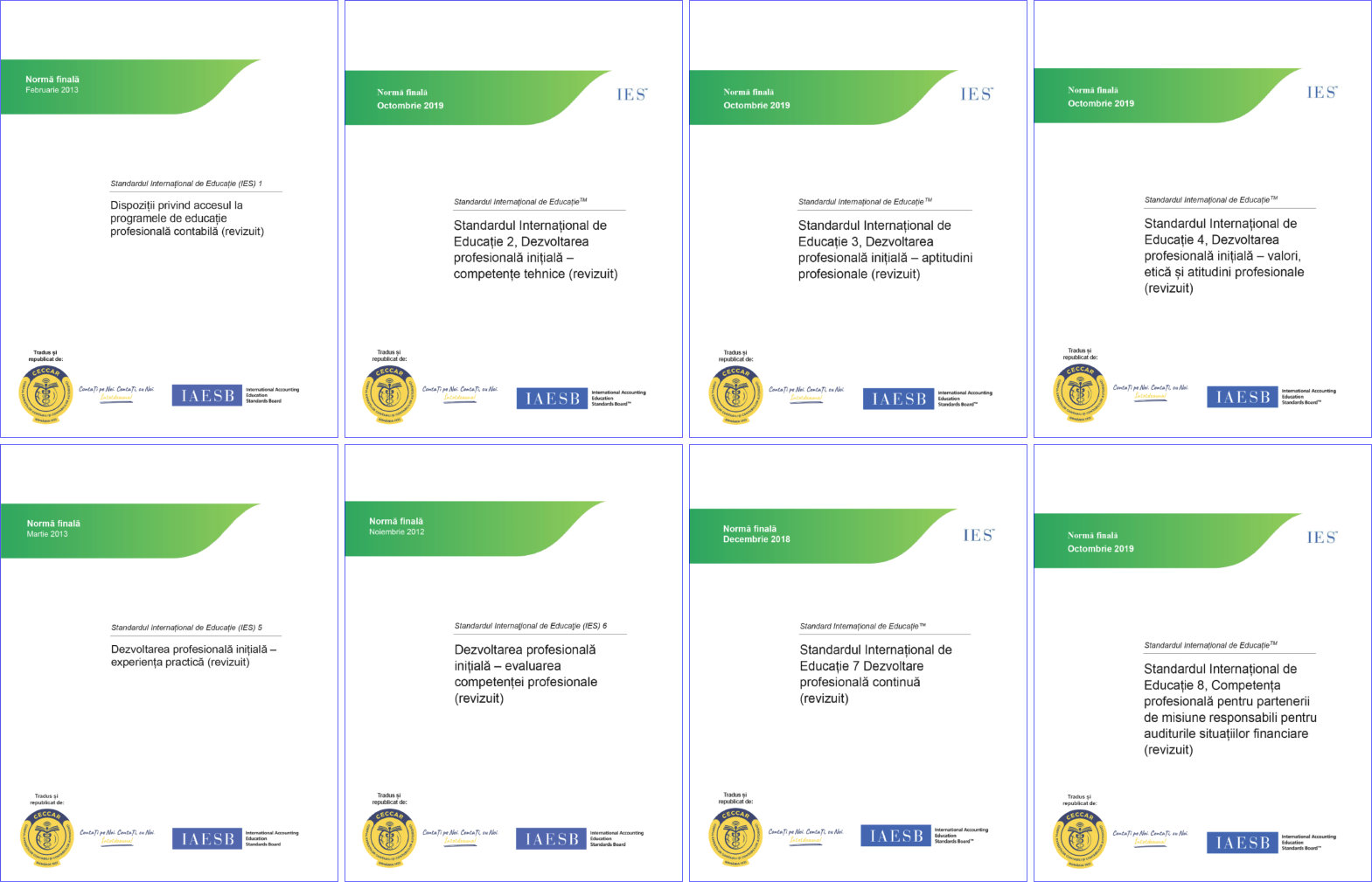 Cod etic – Standarde internaţionale – CECCAR